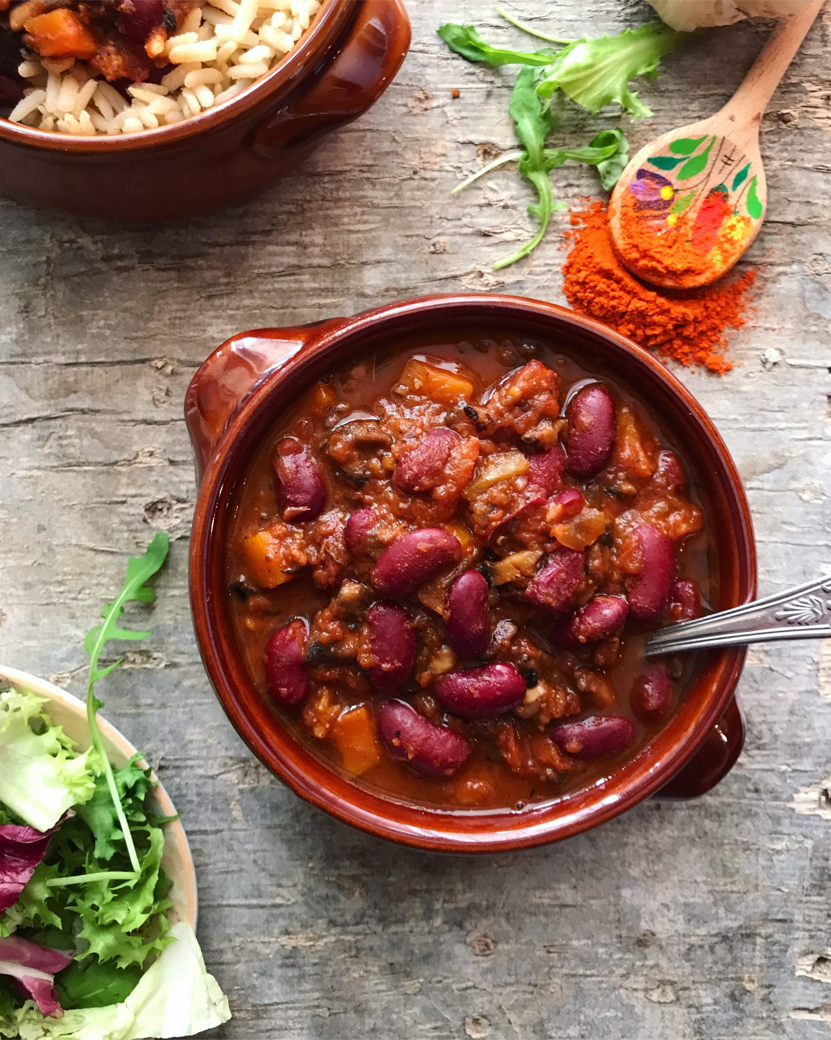 Spicy Vegan American Chili – PURE MOMENTUM